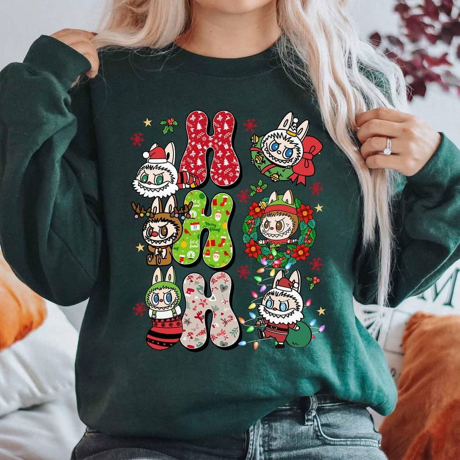 Ho Ho Ho Labubu Merry Christmas Shirt, Labubu Christmas Gift, Labubu ...