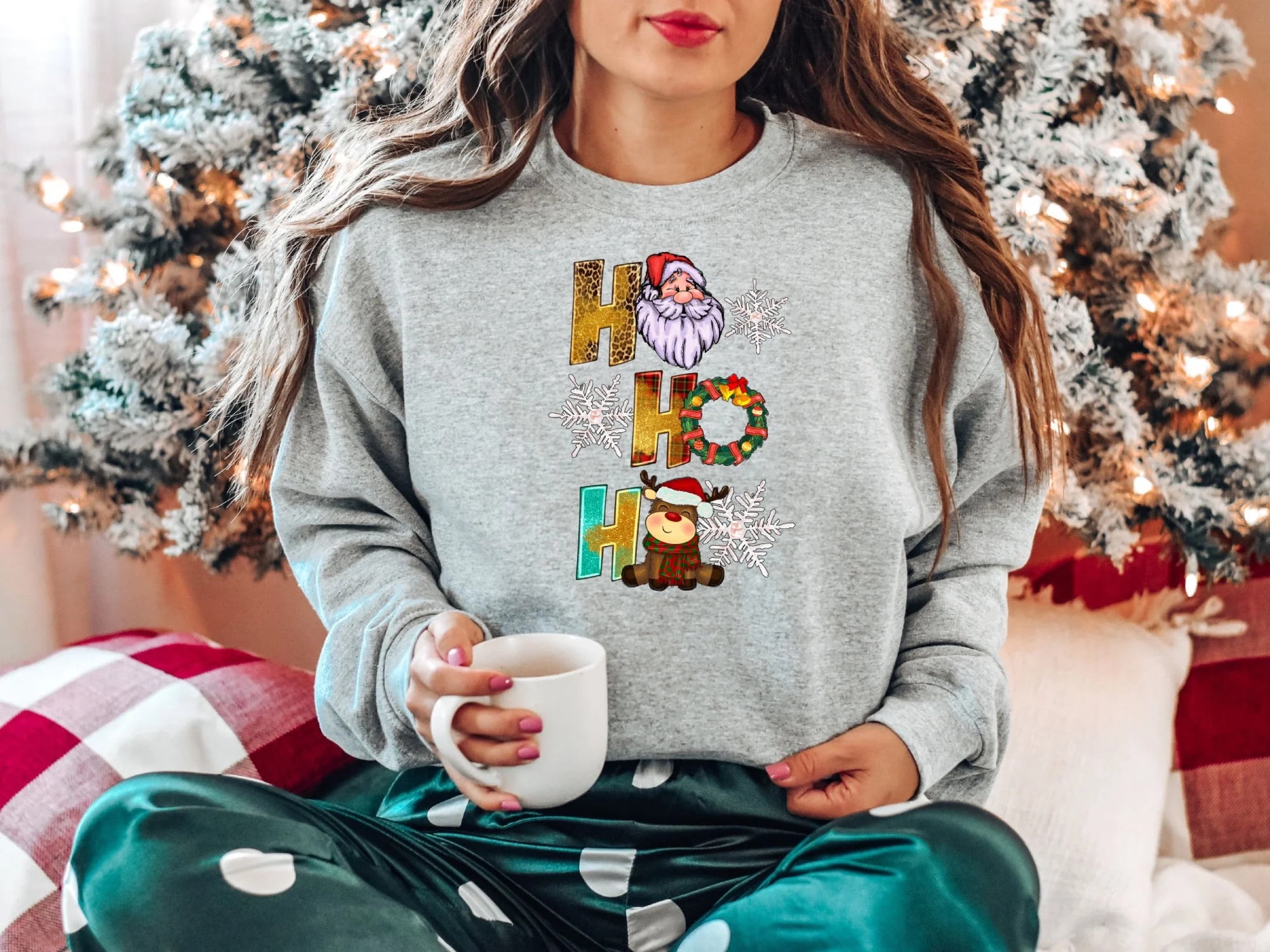 Ho Ho Ho Sweater, Christmas Sweater, Ugly Christmas Sweatshirt ...