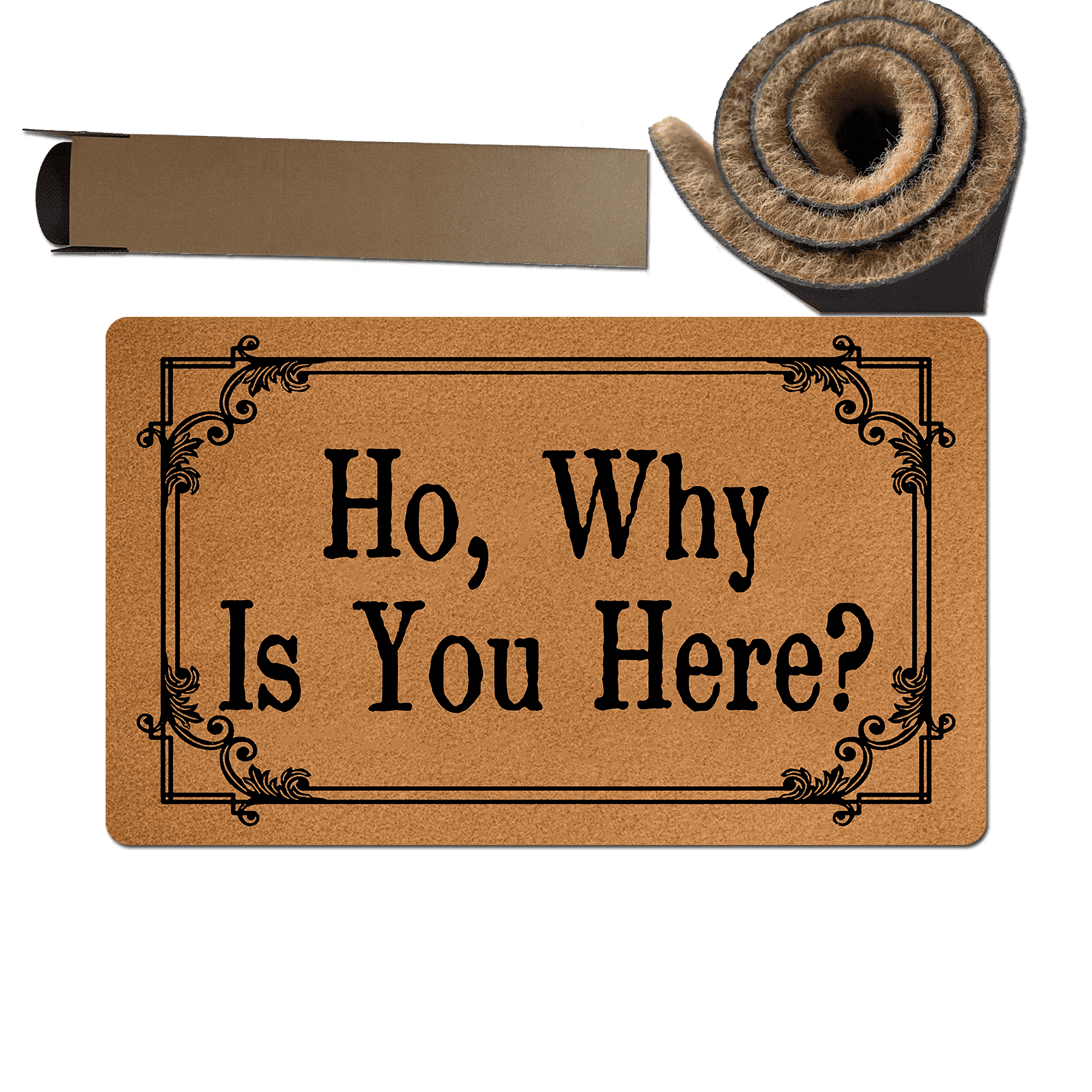 Ho Why is You Here Doormat Welcome Front Door Mats for Enterway Mat Non ...