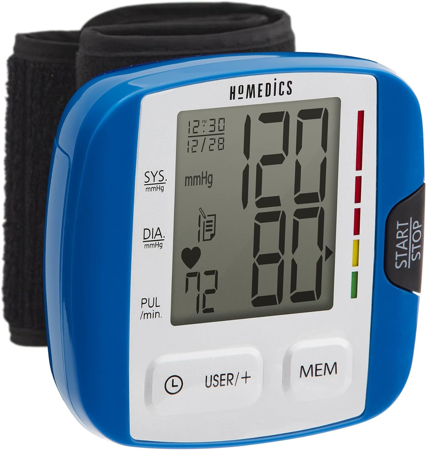 HoMedics Blood Pressure Monitor, Automatic Wrist Blood Pressure Machine ...