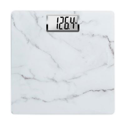 HoMedics Carrara Marble Digital Bathroom Scale in White - Walmart.com