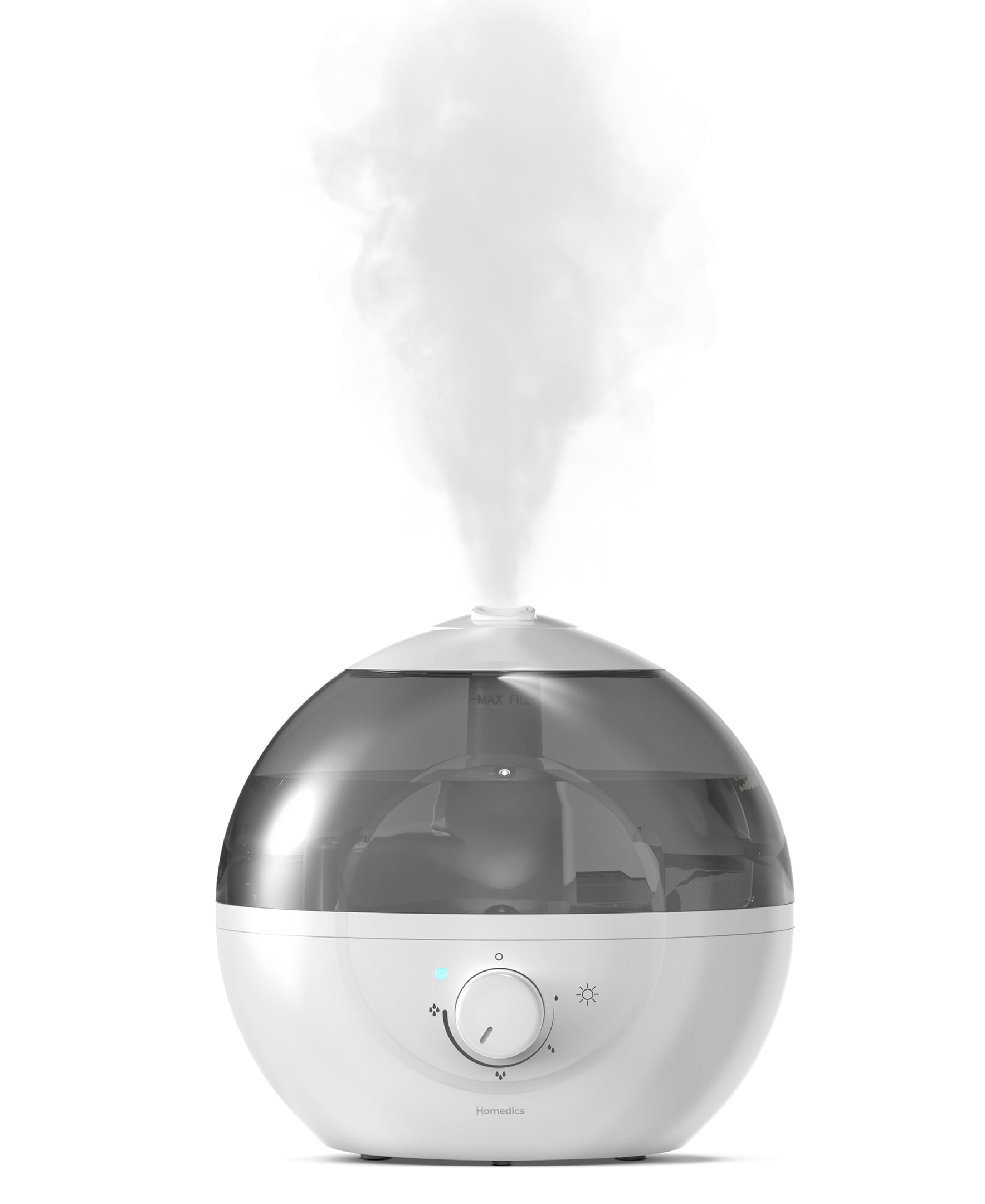 HoMedics Top-Fill Easy to Clean Ultrasonic Cool Mist Humidifier with ...