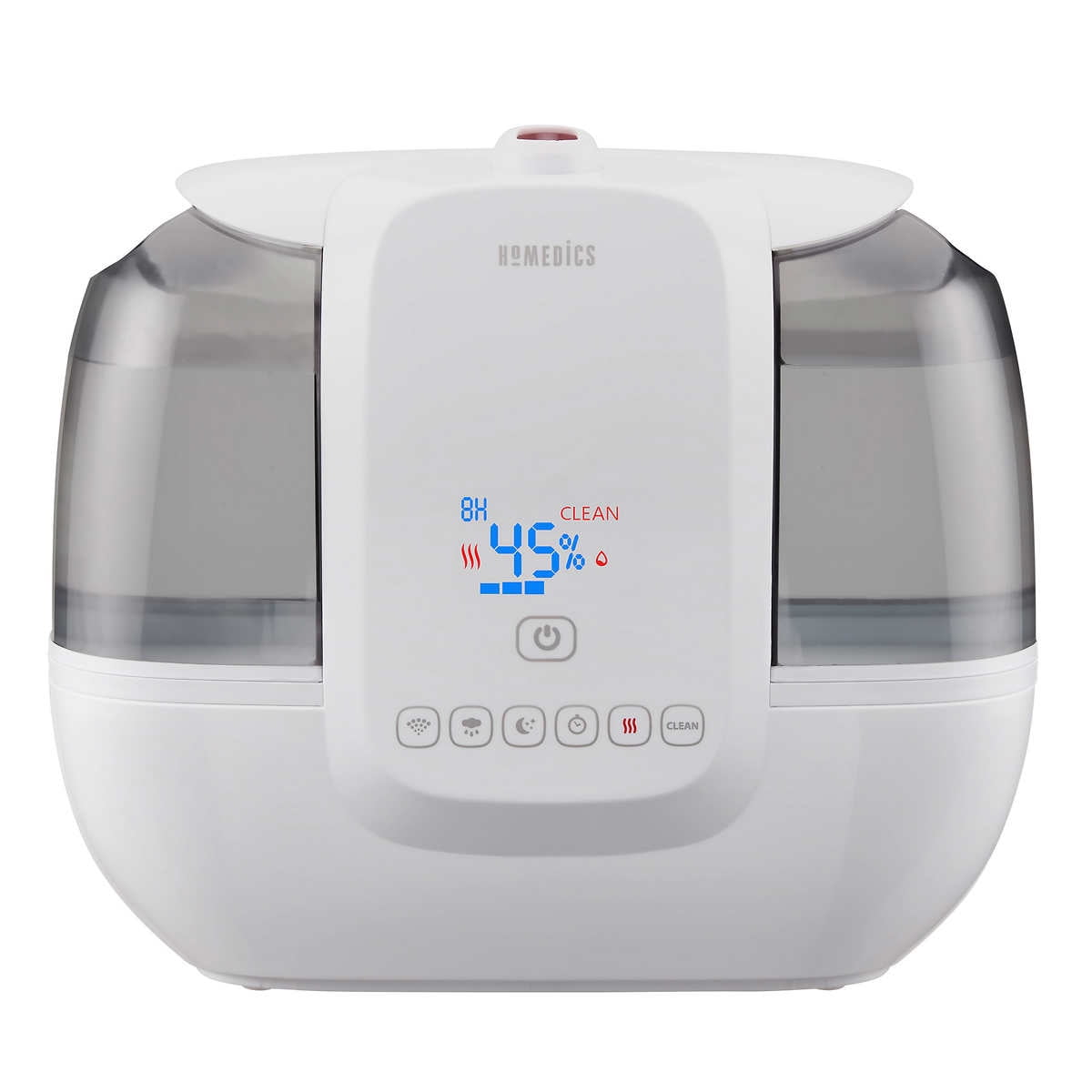 HoMedics TotalComfort Ultrasonic Humidifier, UV-C Technology, 2-Gallon ...