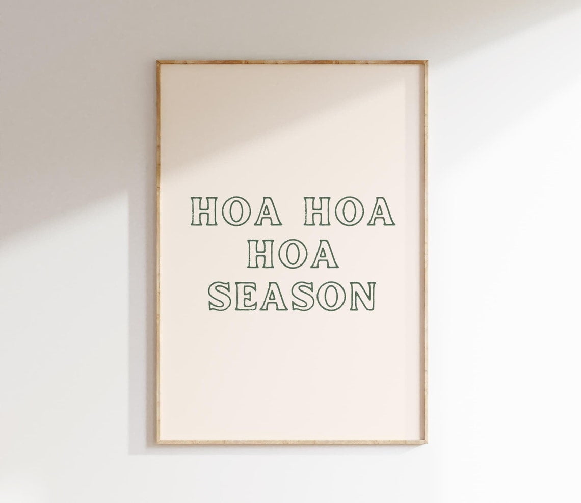 Hoa Hoa Hoa Print Twilight Funny Wall Art Twilight Gift Minimalist ...
