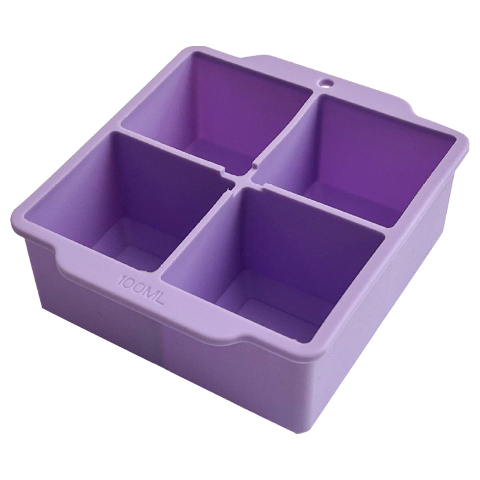 IBaodan 4-cell Ice Tray with Lid Summer Ice Mould Ice Box Ice Tray Ice ...