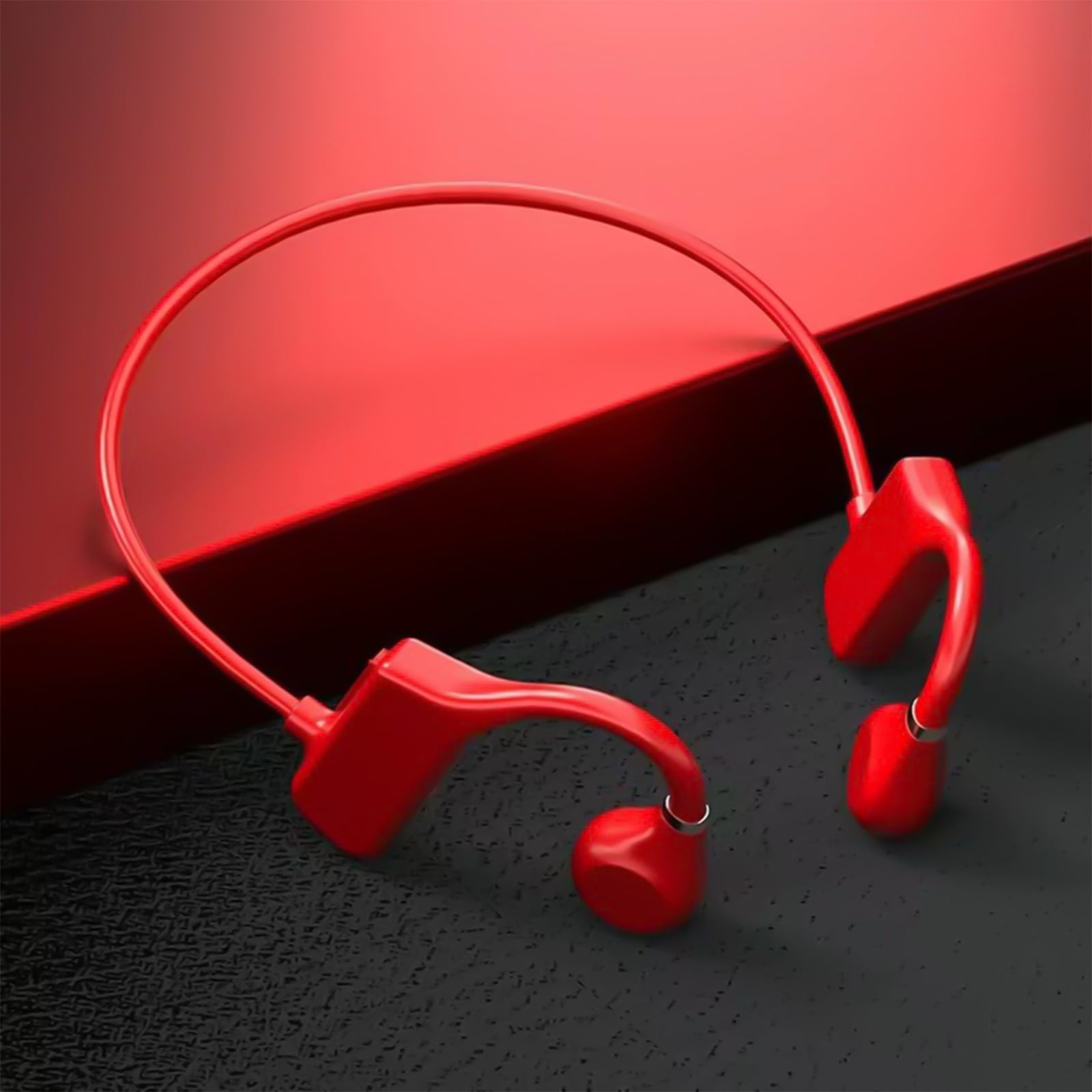 Hoarboeg Bluetooth Earphones with Bone Conduction, Portable Open Ear Headphones Bluetooth 5.2 ...