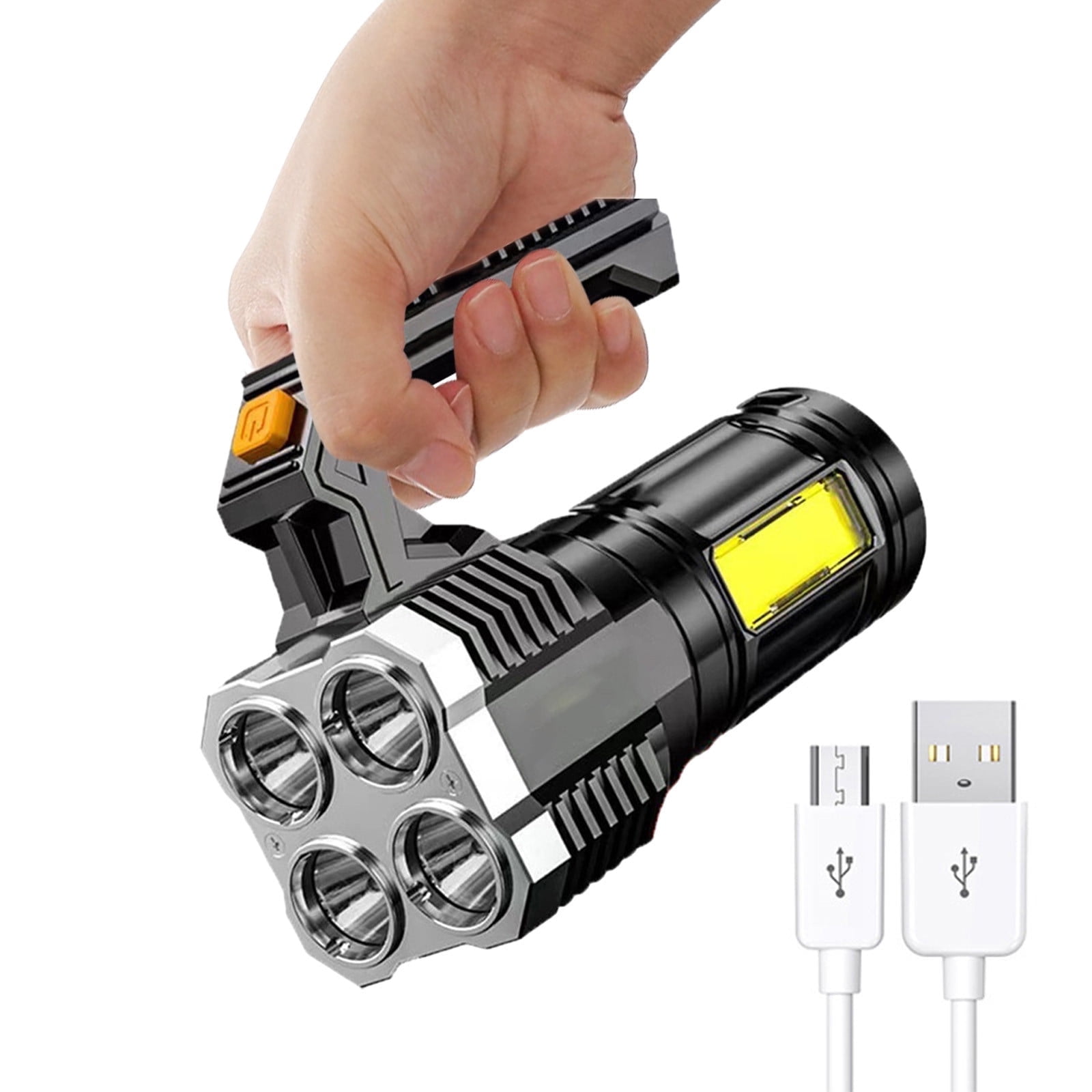 IBaodan Explosion LED Flashlight, 4 LED Spotlights Outdoor Searchlights ...