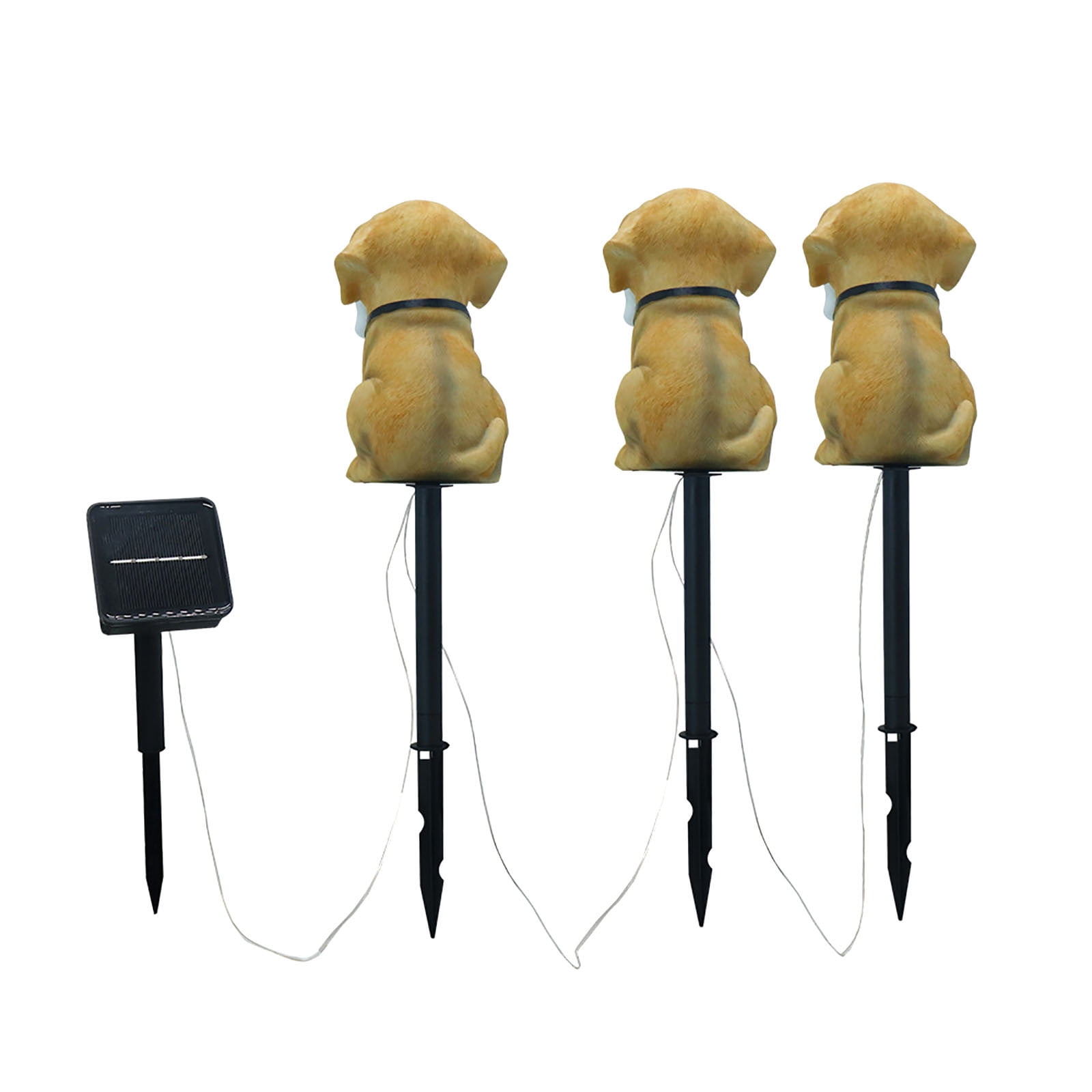 Hoarboeg Garden Solar Lights with Ground Plug Inserting Rods, Spotlight ...