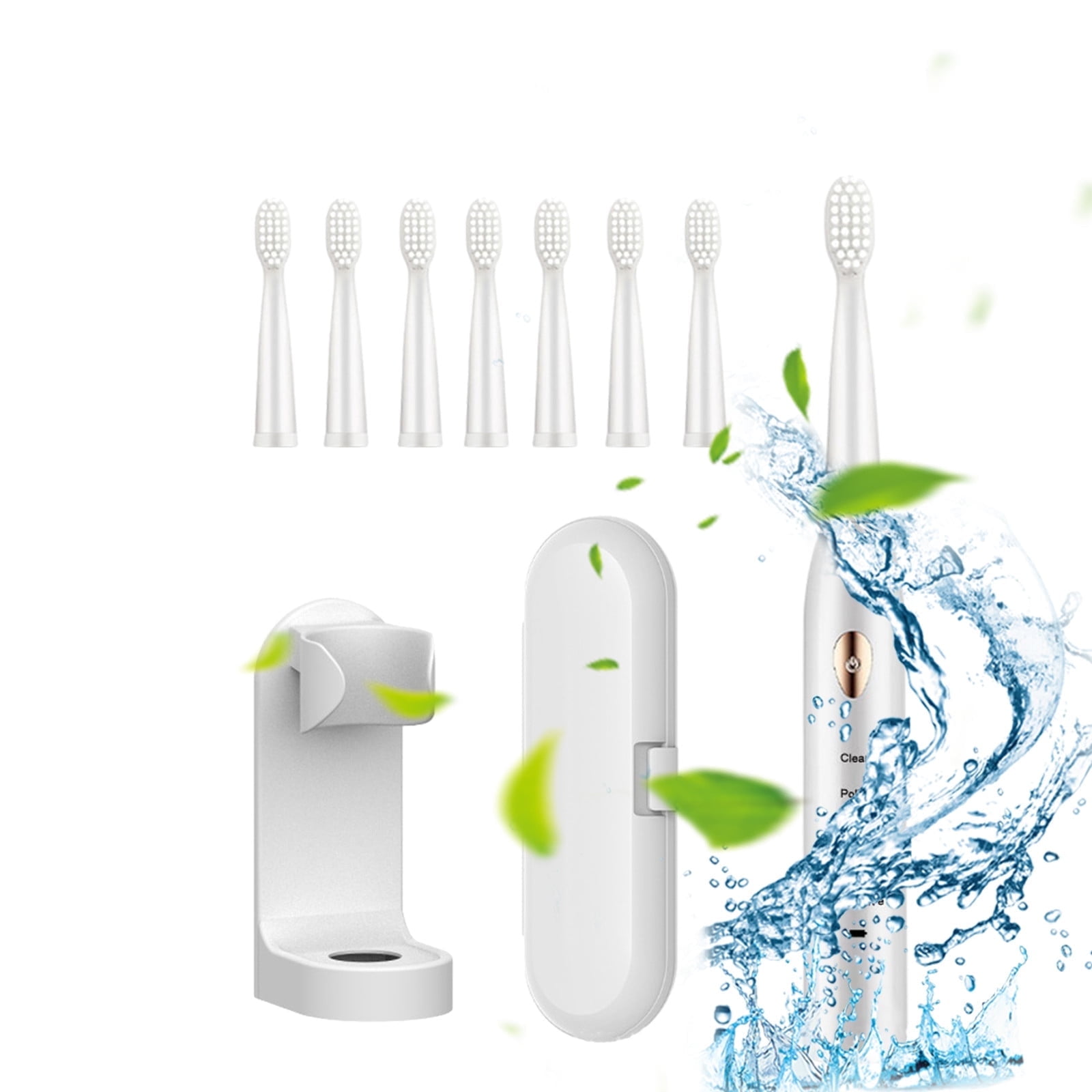 IBaodan Electric Toothbrush with 8 Pcs Brush Heads + Carry Box ...