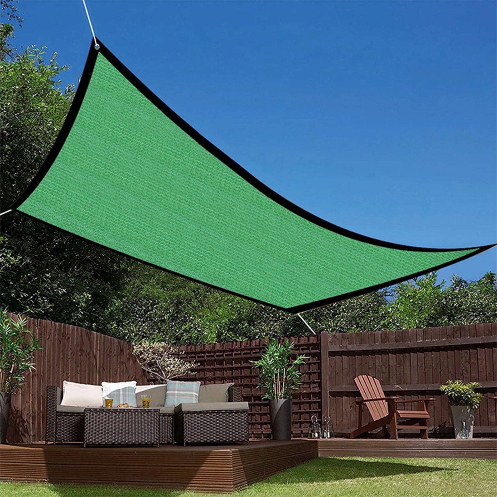 IBaodan Sun Shade Sail Canopy,9.8x13.1Ft Outdoor Sunshade Swimming Pool ...