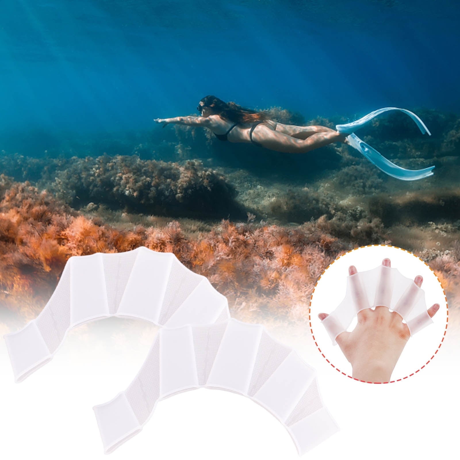 IBaodan Swimming Assistance Frog Hand Swimming Fins Flippers Swim ...