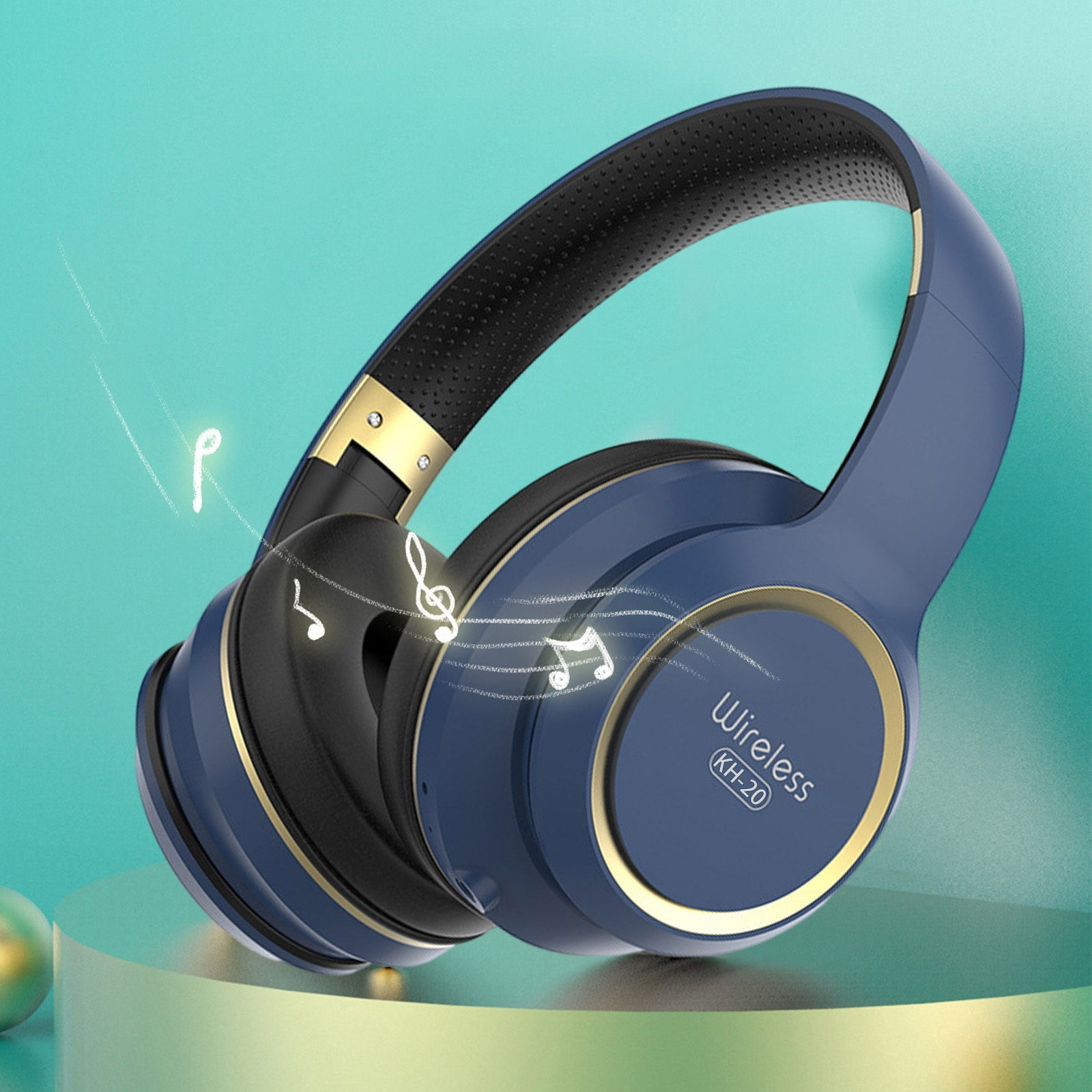 Hoarboeg Wireless Bluetooth Headset, Portable Over Ear Headphones ...