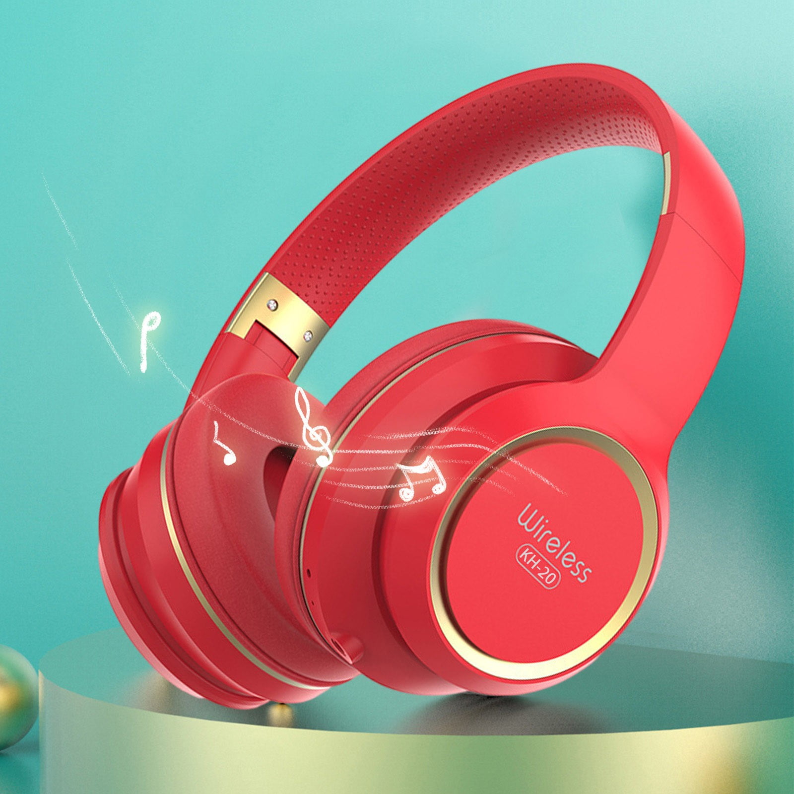 Hoarboeg Wireless Bluetooth Headset, Portable Over Ear Headphones ...