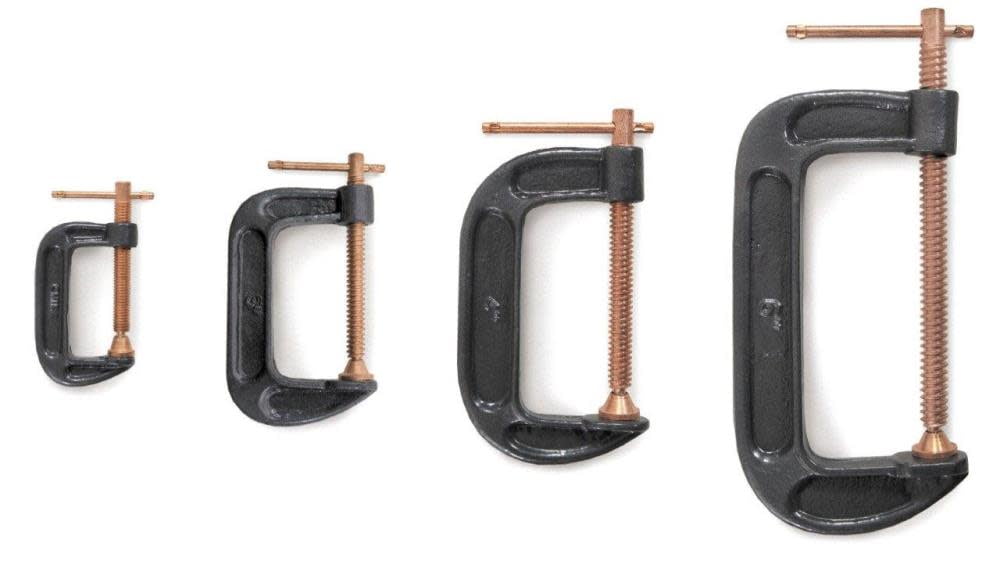 Hobart 4 In. Copper Plated Screw C-Clamp - Walmart.com