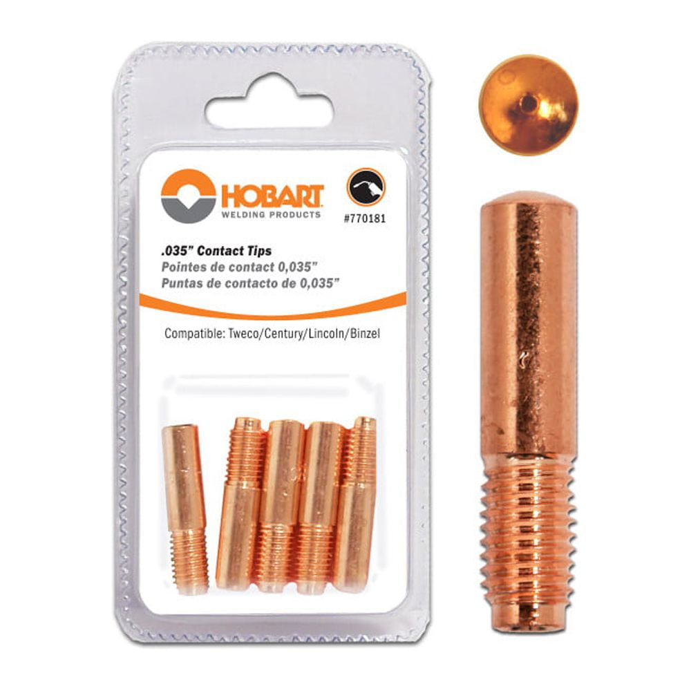Hobart Mig Welding Contact Tip 0.035In 5Pk - Walmart.com