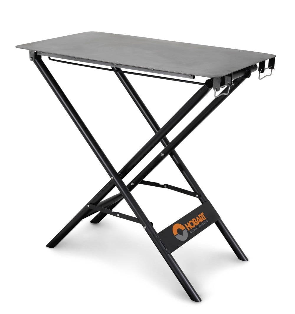Hobart Welders Heavy Duty Portable Folding Steel Welding Table, 35x19.5 ...