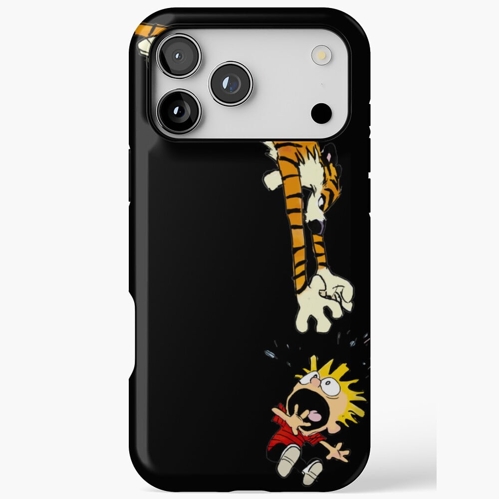 Hobbes Pouncing on Calvin Vintage Cartoon Inspired Art iPhone 11 ...