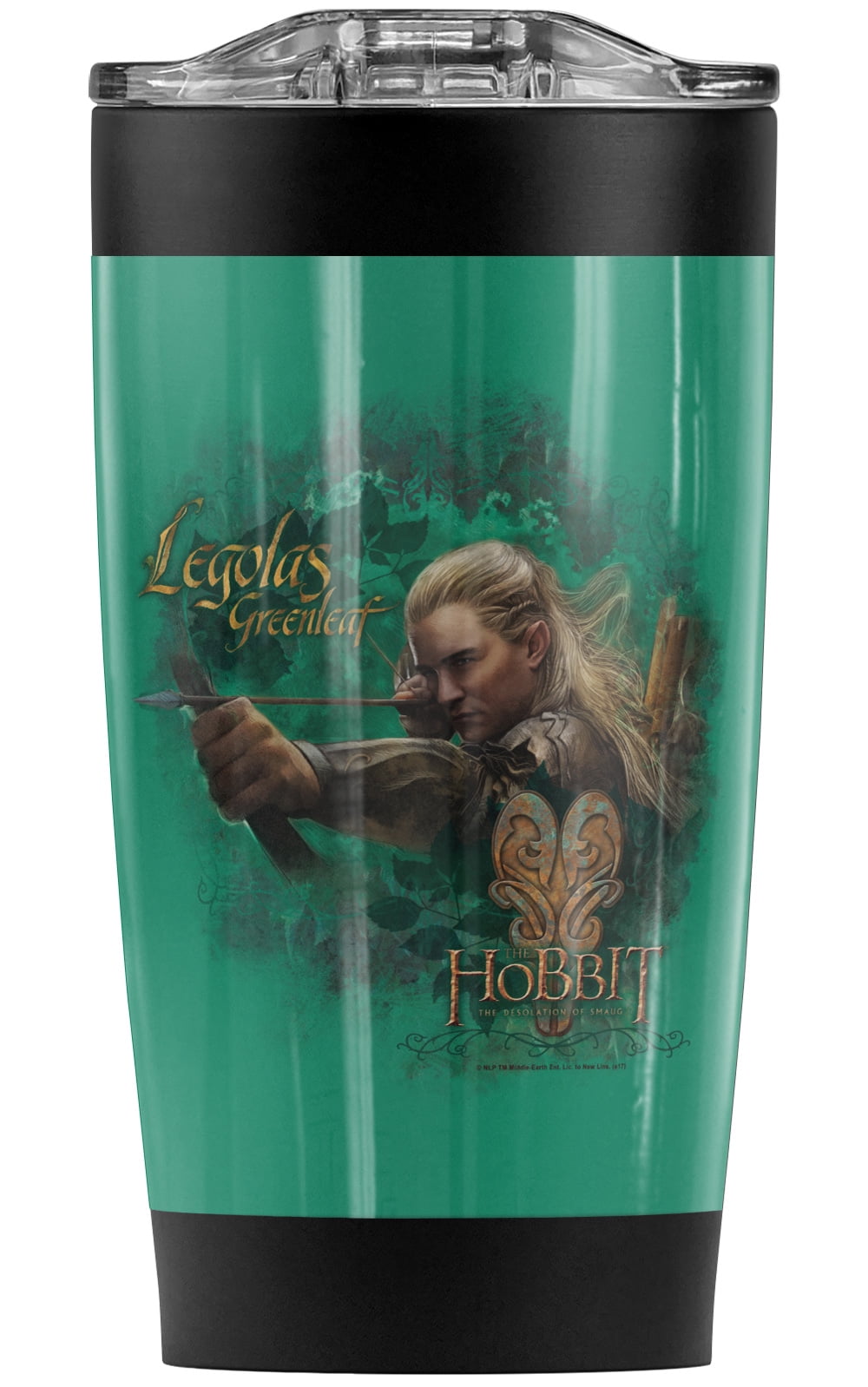 The Hobbit/Legolas Greenleaf Green Stainless Steel Tumbler 20 oz Coffee ...