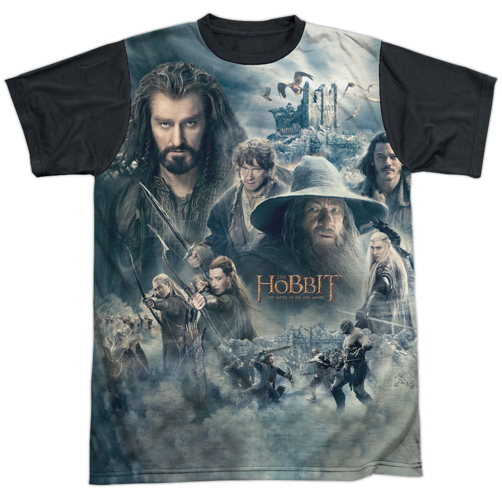 Hobbit Men's Epic Poster Sublimation T-shirt White - Walmart.com