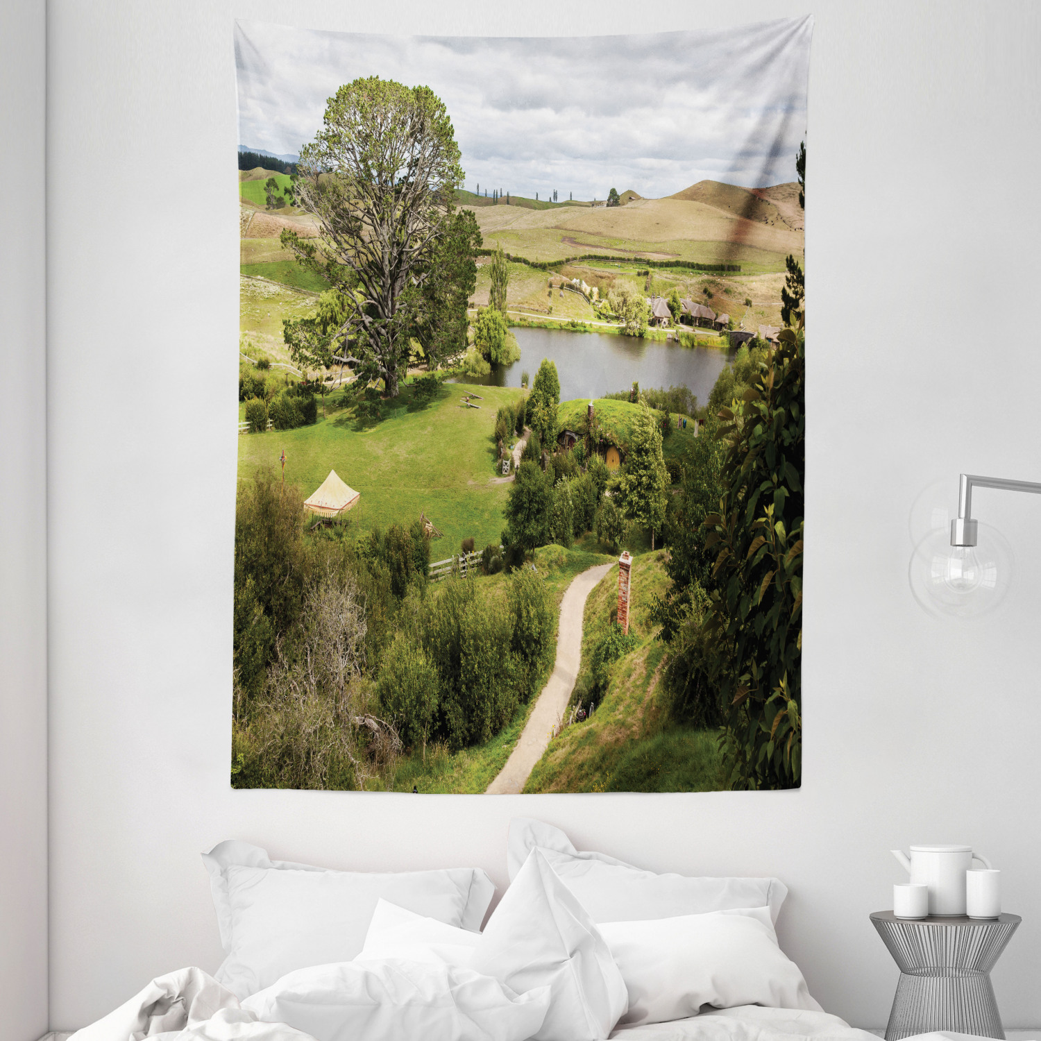 Hobbits Tapestry, Overhill Matamata New Zealand Movie Set Hobbit Land ...