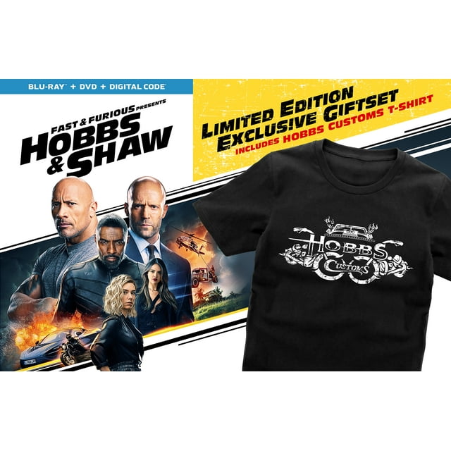 Hobbs And Shaw (Blu-ray Combo + T-Shirt ) (Walmart Exclusive) - Walmart.com