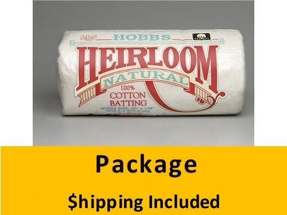 Hobbs Heirloom Natural Unbleached Cotton Batting with Scrim - Walmart.com