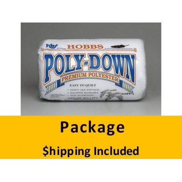 Poly-Fil Hi-Loft Bonded Polyester Quilt Batting-Queen Size - Walmart.com