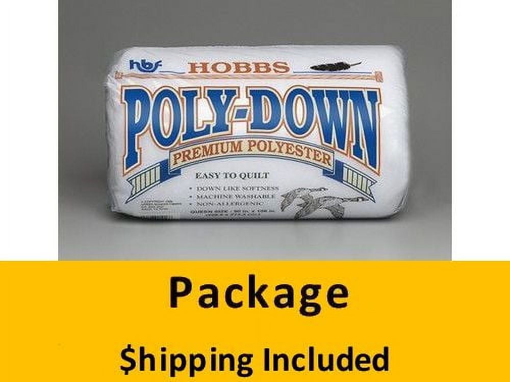 PD72 Hobbs Polydown Batting ( Package, Twin 72 in. x 90 in.) shipping ...