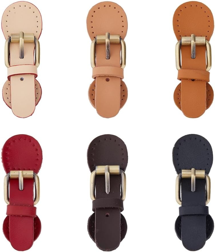 Hobbspring 6 Colors Bag Buckle Lock Snap Button Closure Sew On Leather ...