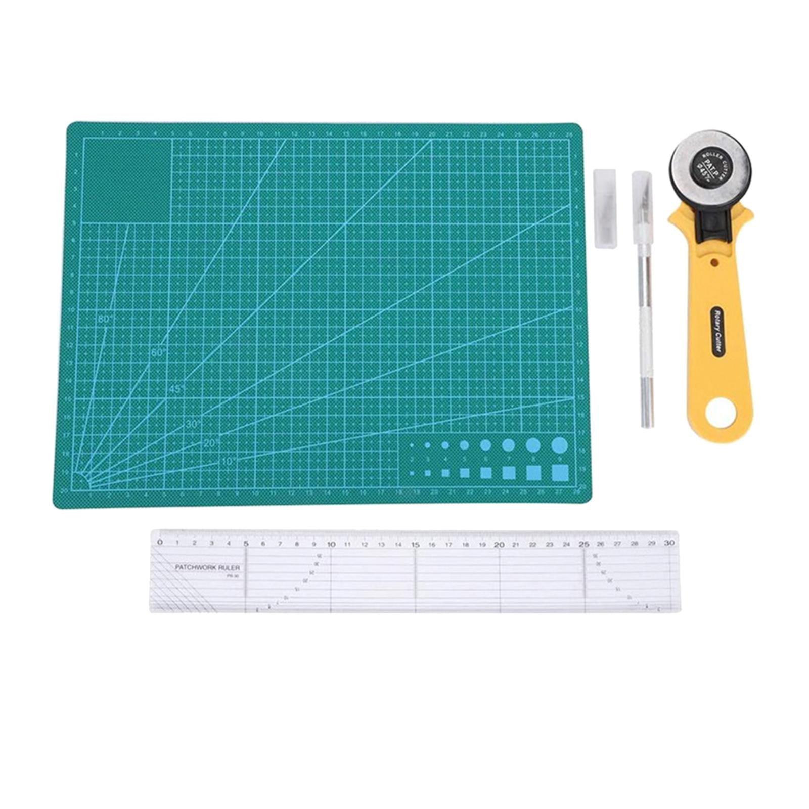 Hobby Artwork Craft Rotary Cutter slip Cutting Mat Lines 21x30cm ...