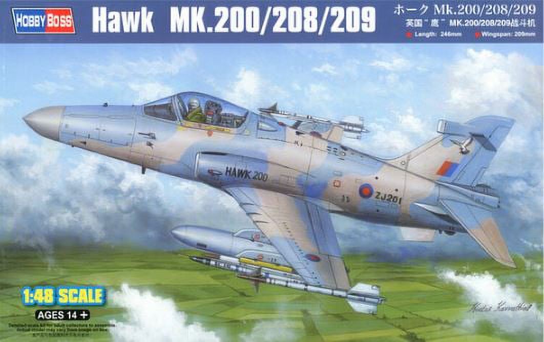 Hobby Boss Models 81737 1:48 Hawk MK.200/208/209 Aircraft - Walmart.com