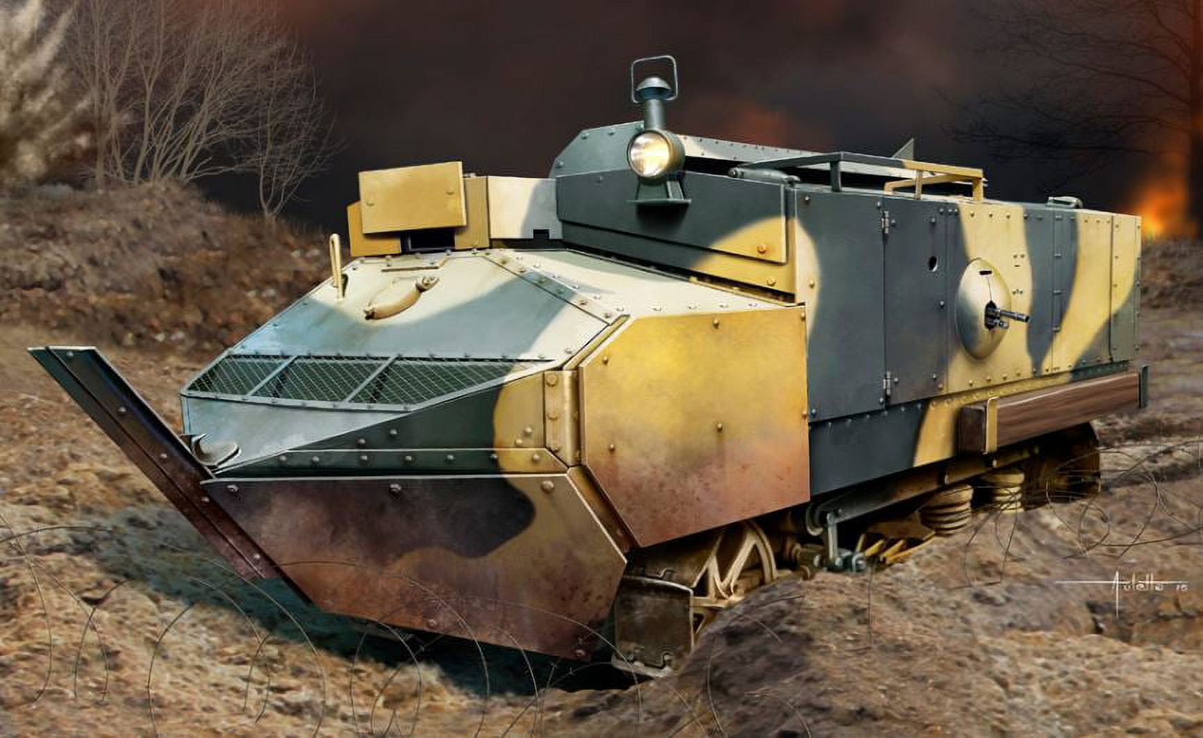 Hobby Boss Models 83862 1:35 Schneider CA - Armored Car - Walmart.com