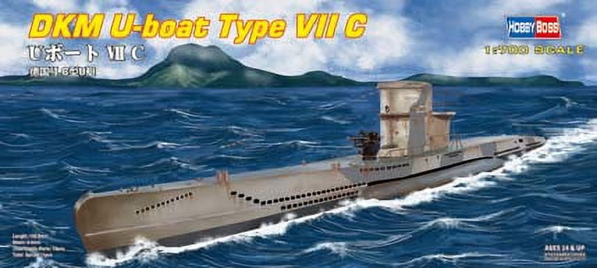 Hobby Boss Models 87009 U-BOAT TYPE VII C 1:700 - Walmart.com