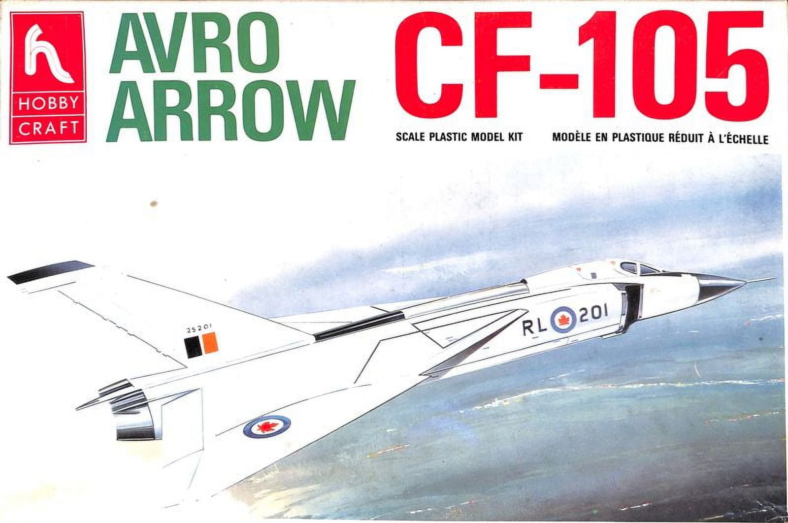 Hobby Craft 1:72 Avro Arrow CF-105 Plastic Aircraft Model Kit #1392U ...