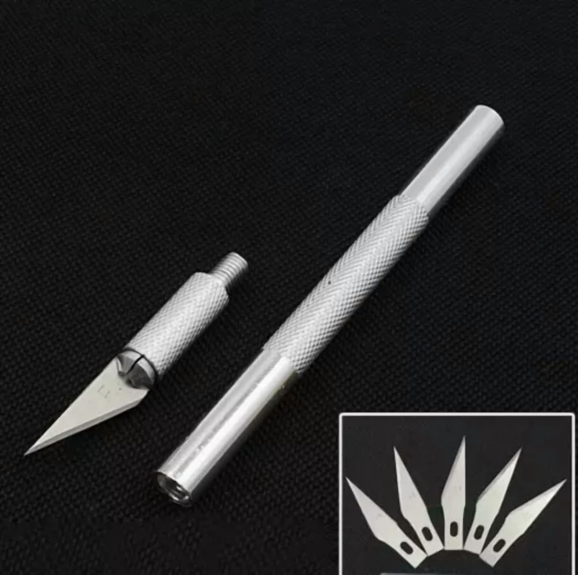 Hobby Exacto Knife X-Acto Set 6 Blades Handle For Craftsman Craft Tool ...