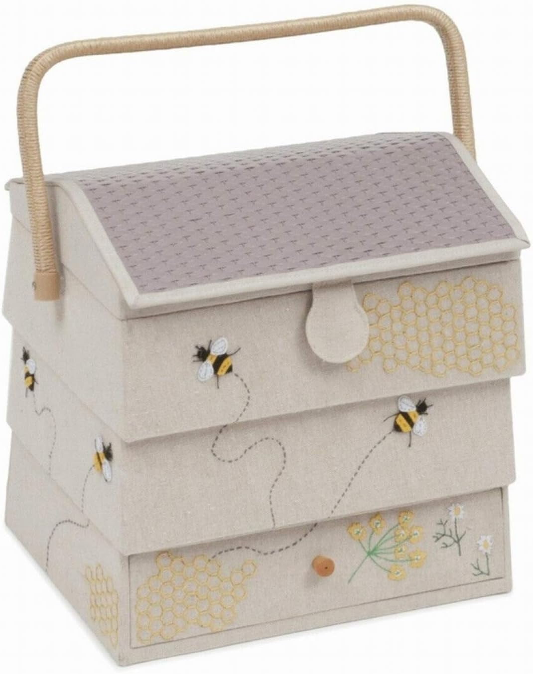 Hobby Gift Sewing Box (XL) Hive with Drawer: Bee - Walmart.com