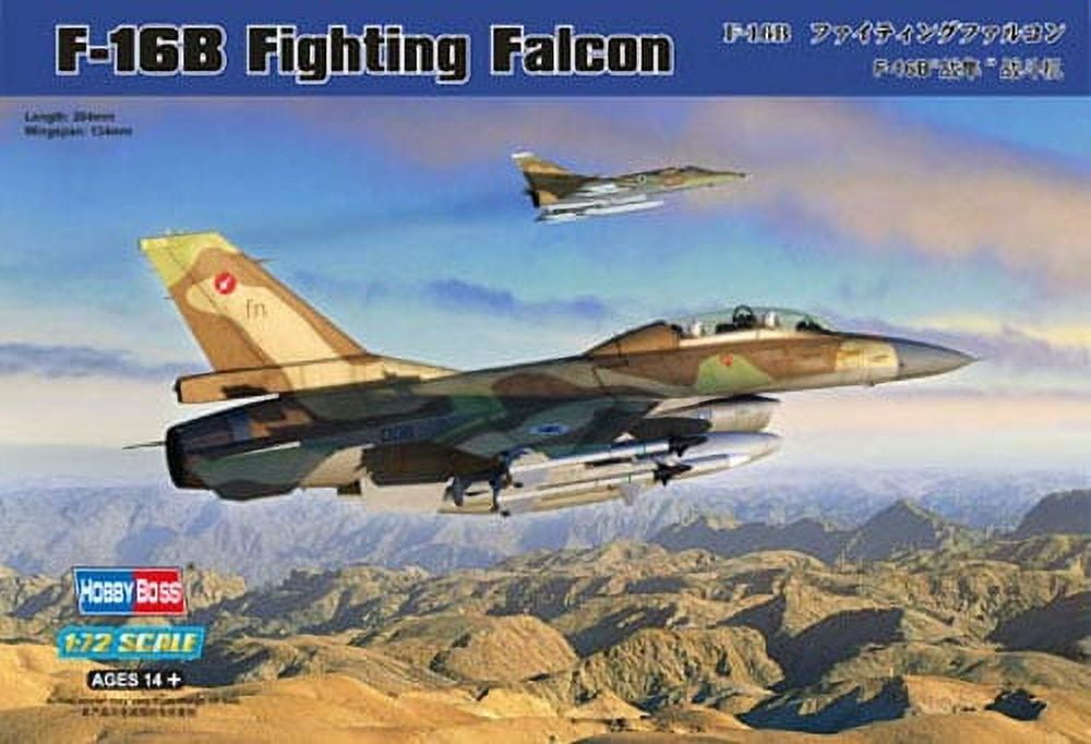 HobbyBoss 80273 Lockheed-Martin F-16B Fighting Falcon 1/72 Scale Model ...