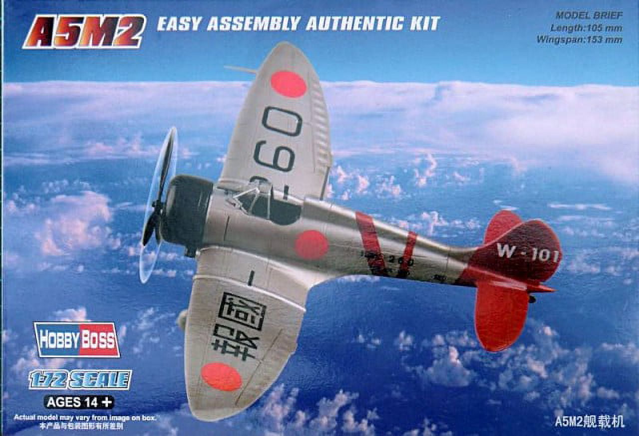 HobbyBoss 80288 Mitsubishi A5M2 Type 96 'Claude' 1/72 Scale Plastic Model Kit - Walmart.com