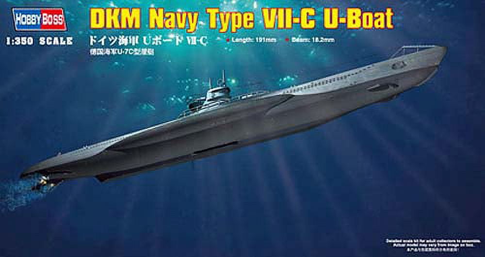 HobbyBoss 83505 WWII German Type VIIC U-Boat1/350 Scale Plastic Model ...