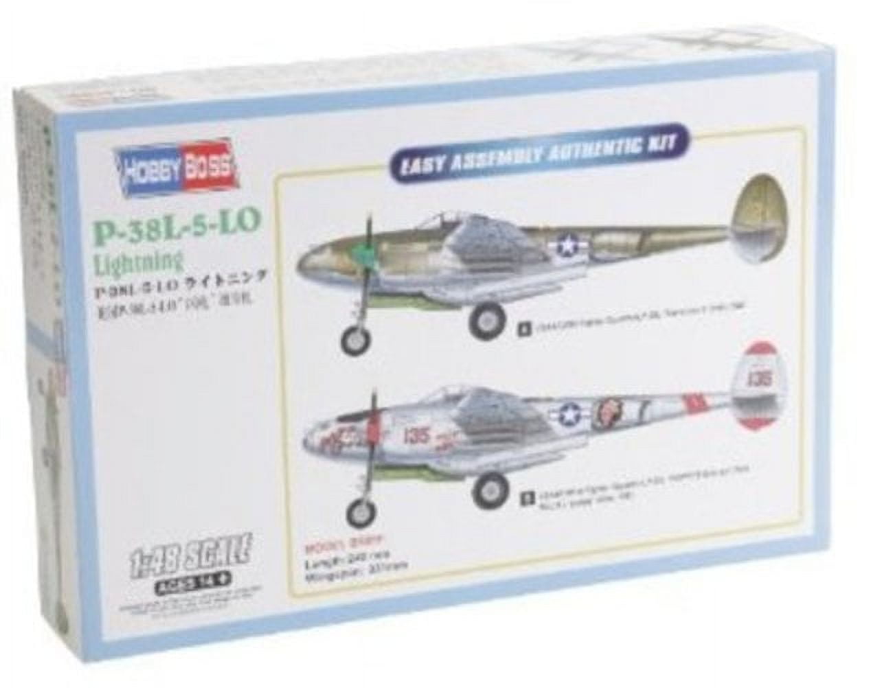 HobbyBoss 85805 Lockheed P-38L-5-LO Lightning 1/48 Scale Plastic Model ...