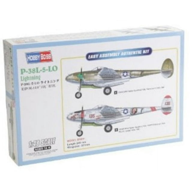 HobbyBoss 85805 Lockheed P-38L-5-LO Lightning 1/48 Scale Plastic Model ...
