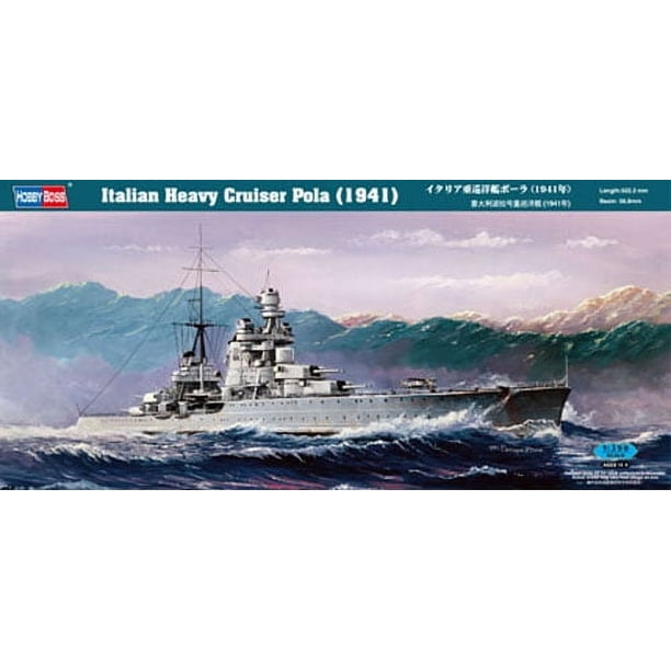 HobbyBoss 86502 Italian Heavy Cruiser Pola 1941 1/350 Scale Plastic ...