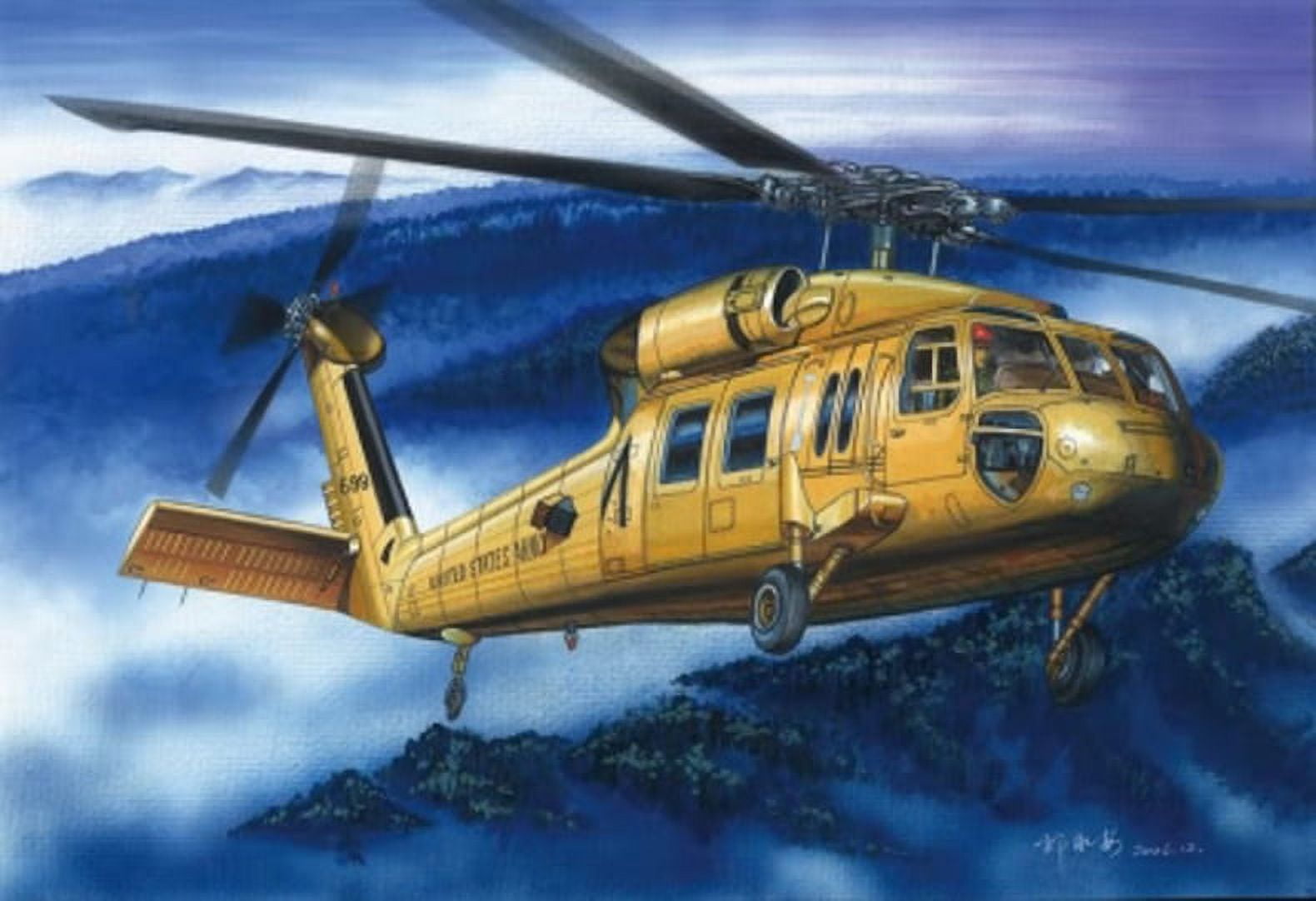 HobbyBoss 87216 Sikorsky UH-60A Blackhawk 1/72 Scale Plastic Model Kit ...