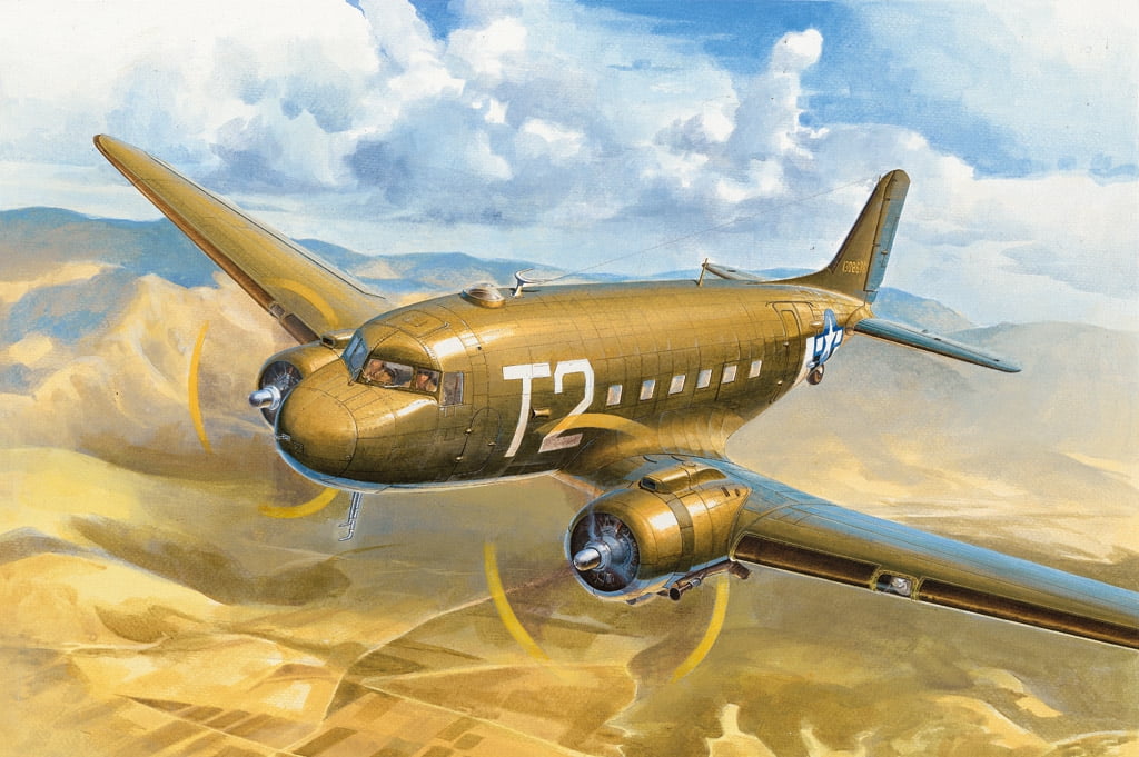 HobbyBoss 87264 Douglas C-47D Skytrain 1/72 Scale Plastic Model Kit ...