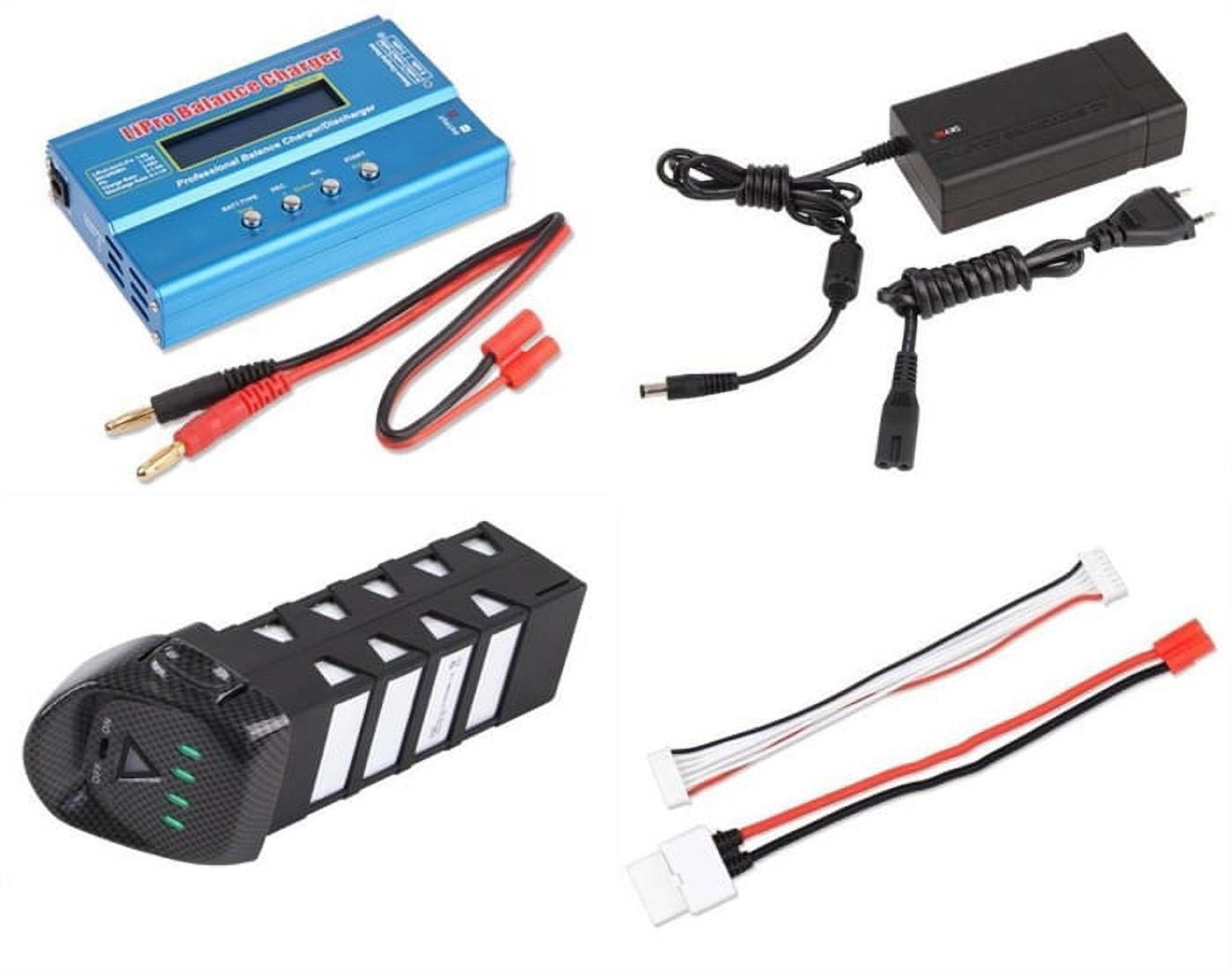 HobbyFlip Battery Pack 6S 22.2V 5400mAh LiPo Charger w/Adapters ...