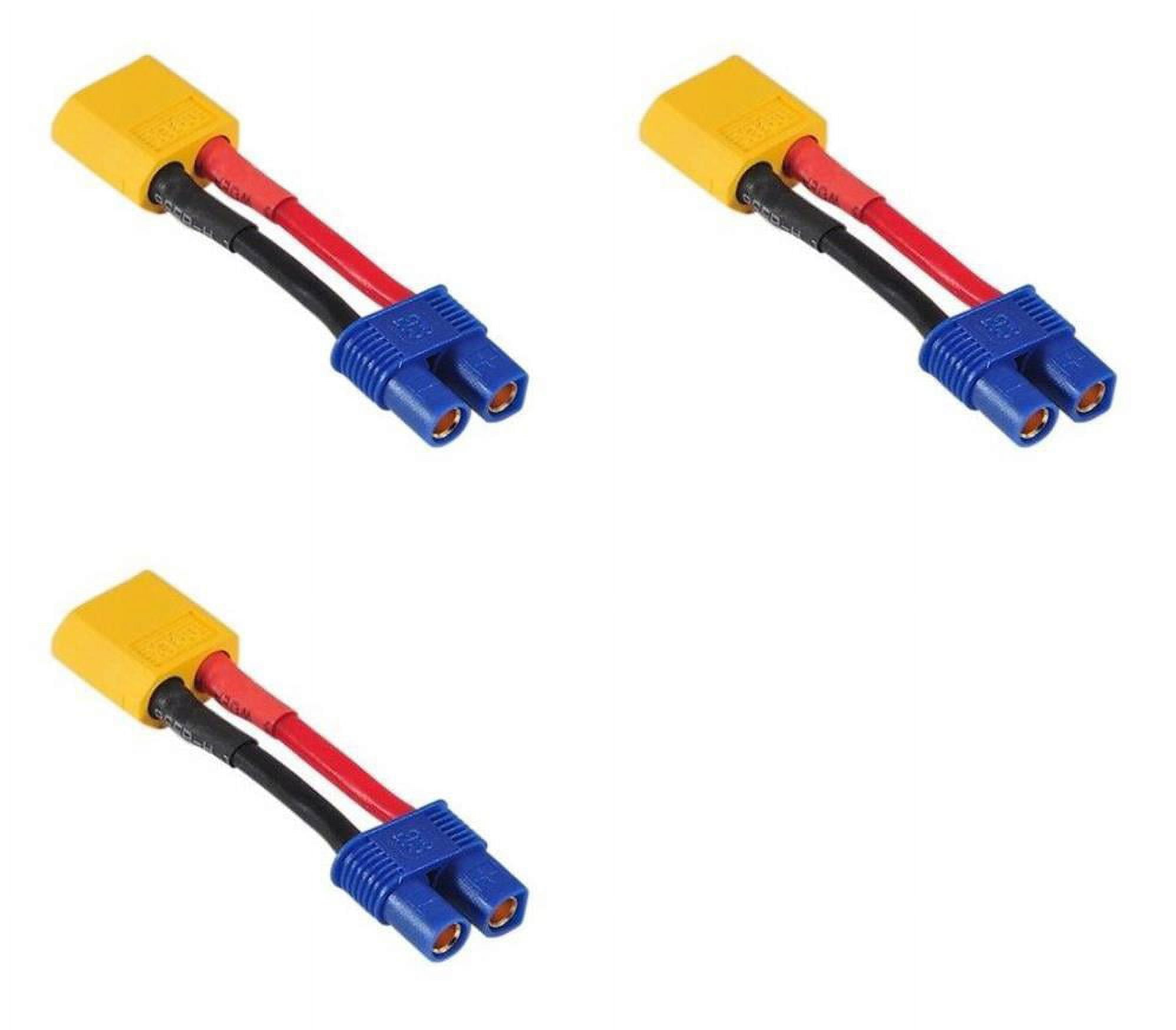 HobbyFlip Connector Adapter Wire Cable RC Power Converter Li-Po Battery ...