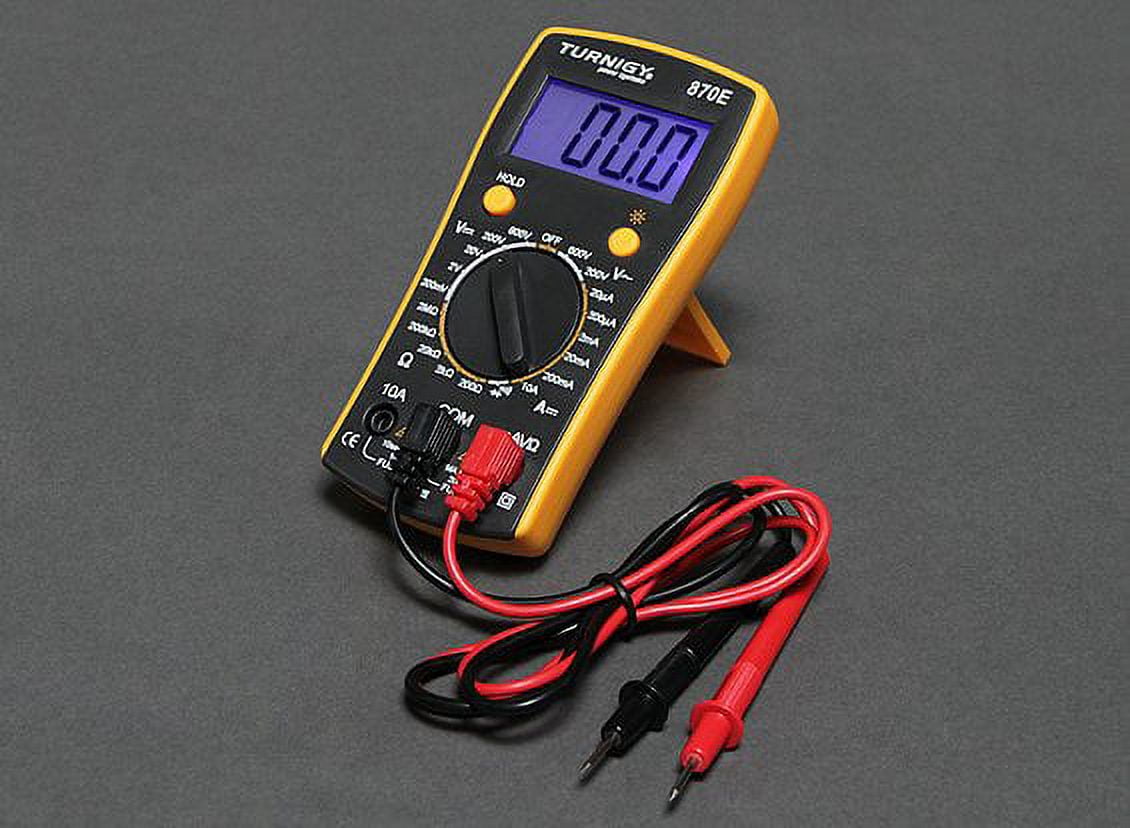 HobbyFlip Digital Multimeter Voltage Tester with Backlit Display ...