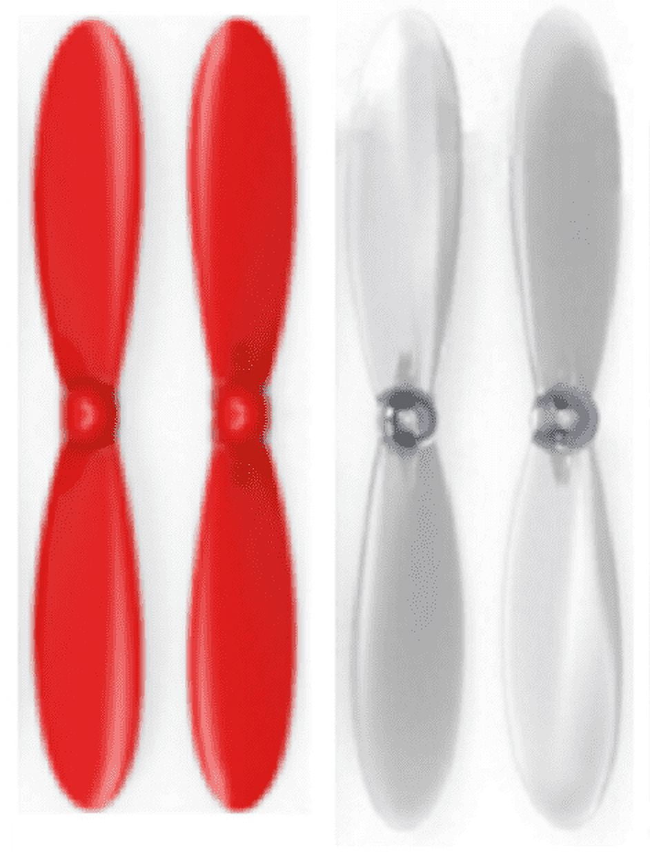 HobbyFlip Red Clear Propeller Blades Props Propellers Transparent ...