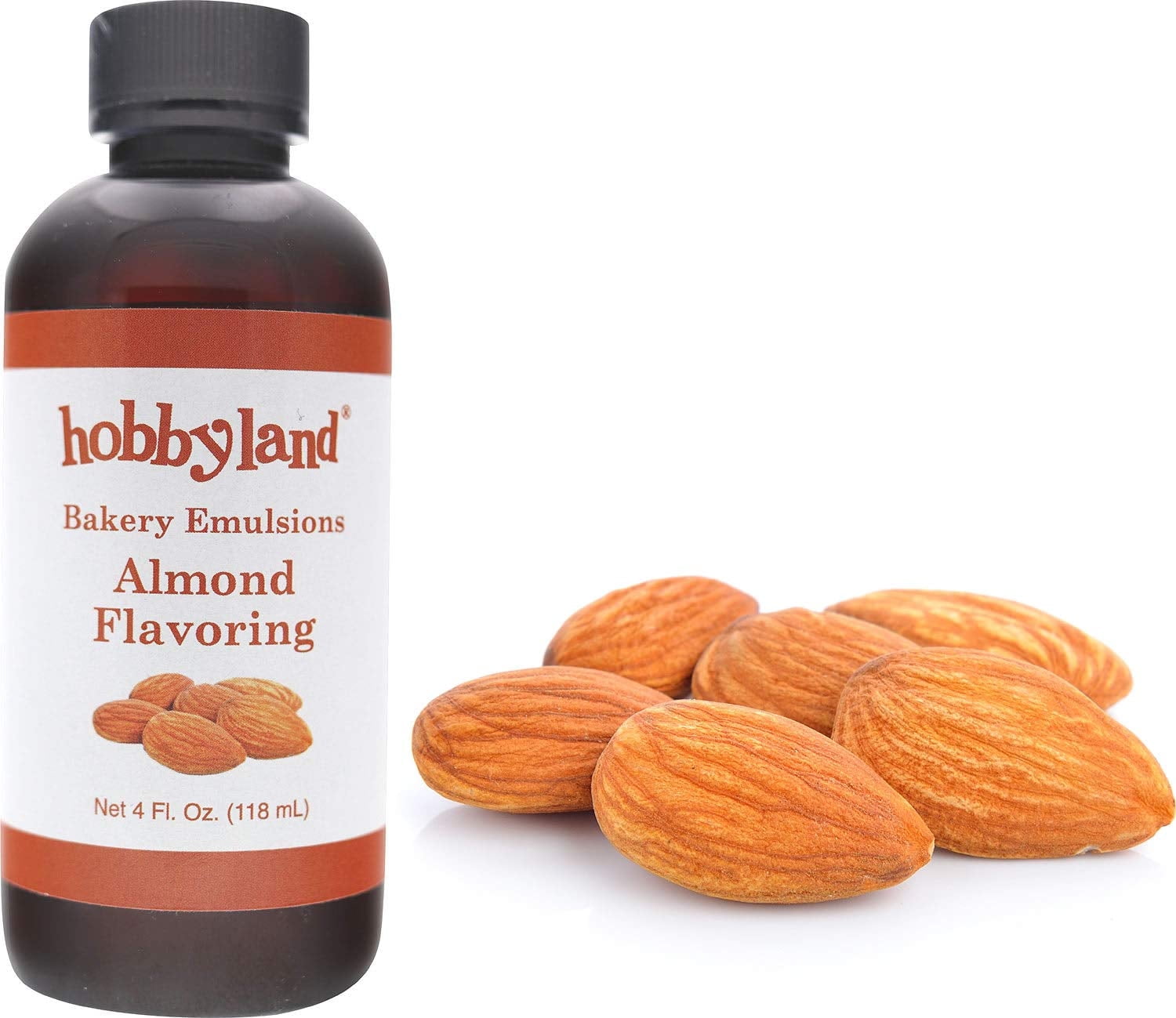 Hobbyland Bakery Emulsions (Almond Flavoring, 4 fl oz), Almond Baking ...