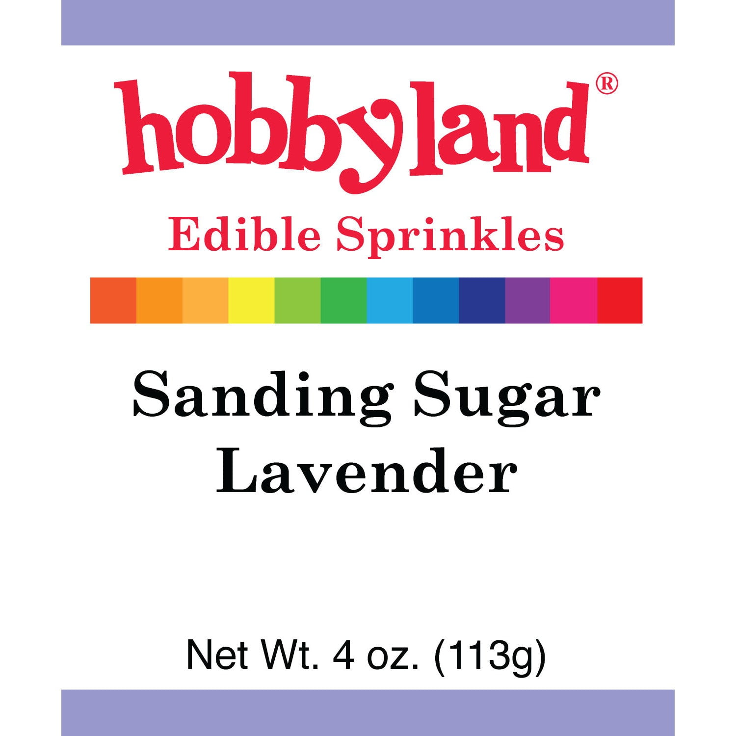 Hobbyland Edible Sprinkles, Sanding Sugar, Lavender, 4 Oz - Walmart.com